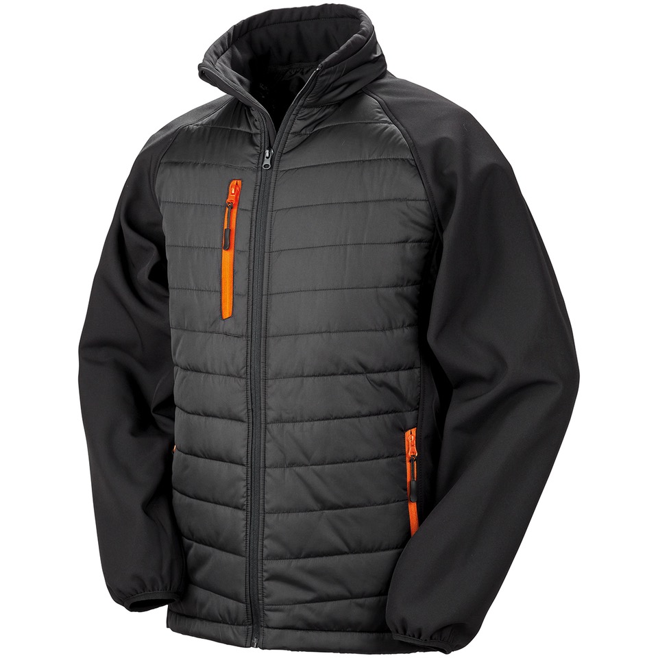 Result Clothing R237X Compass Padded Softshell Jacket | BK Safetywear
